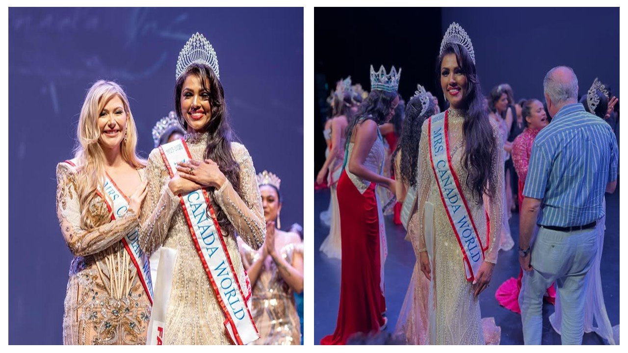 Fallon Shilanthi Becomes First Sri Lankan Canadian to Win Mrs. Canada World